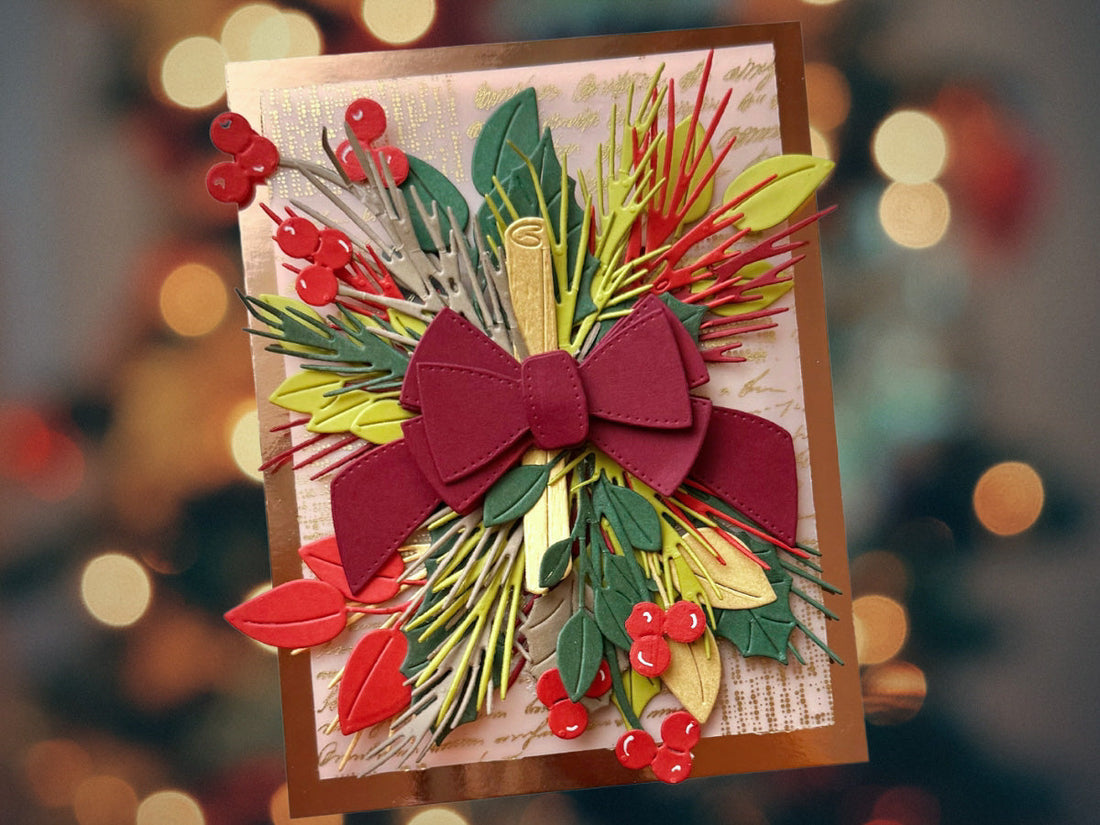 Christmas Swag Handmade Card – Cardstock Warehouse