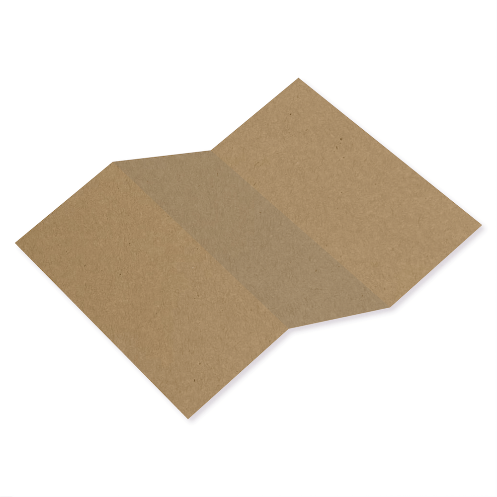 Triangular Fold Over Cards Kraft Brown Trimweaver Triangular Fold Over ...