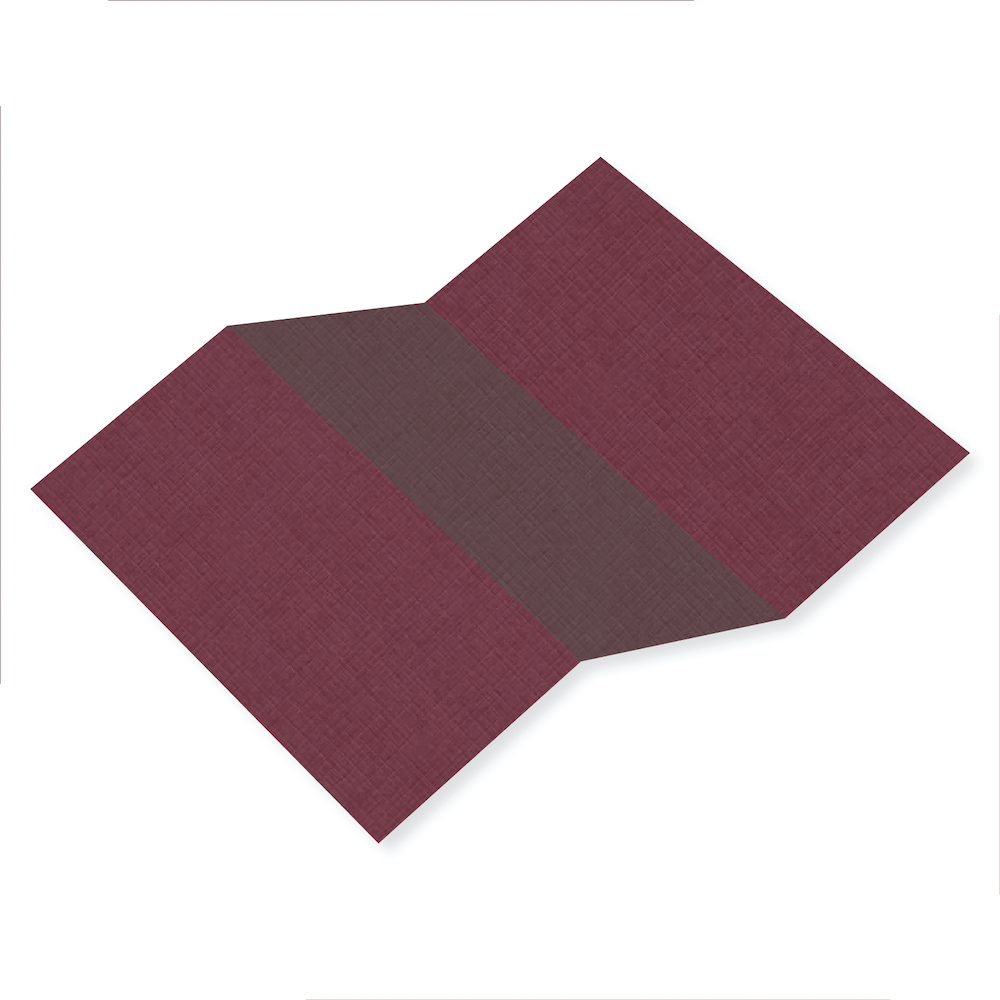Monarch Red Linen Tri Fold Card – Cardstock Warehouse